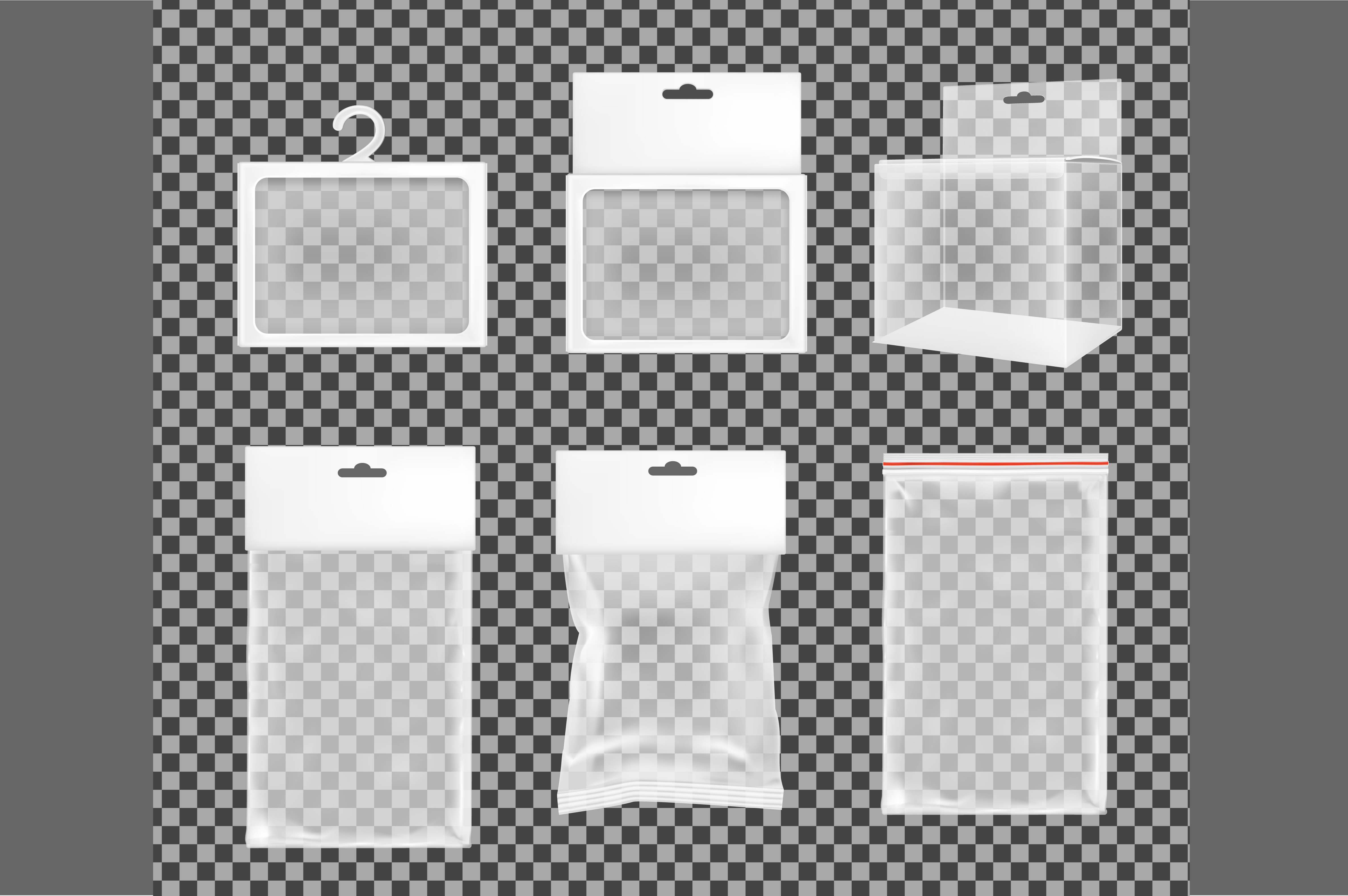 Packaging box with hanging hole, a Merchandise Mockup by Kseniia ...