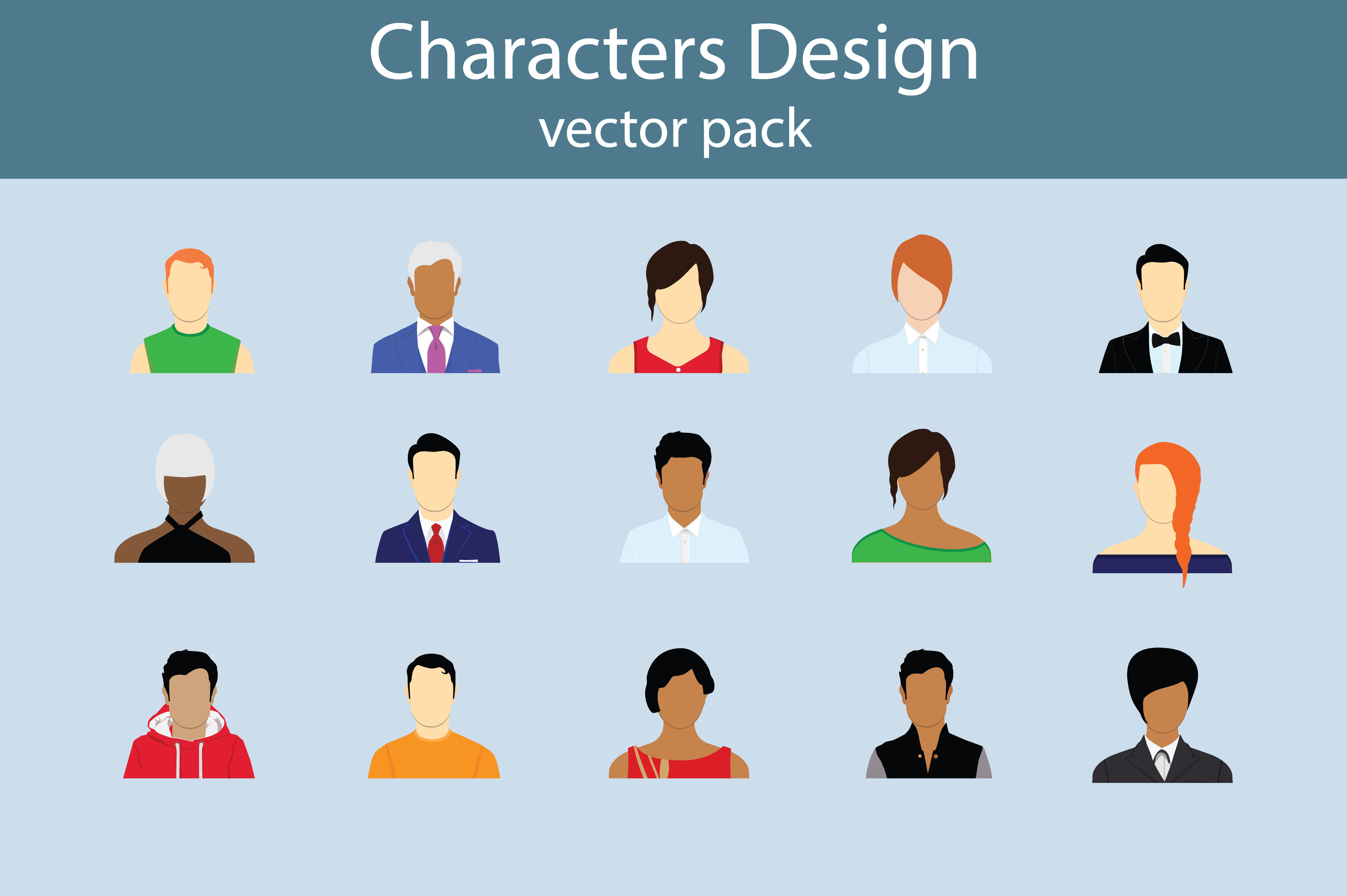 Character Design vector pack, an Icon by Viktorijareut