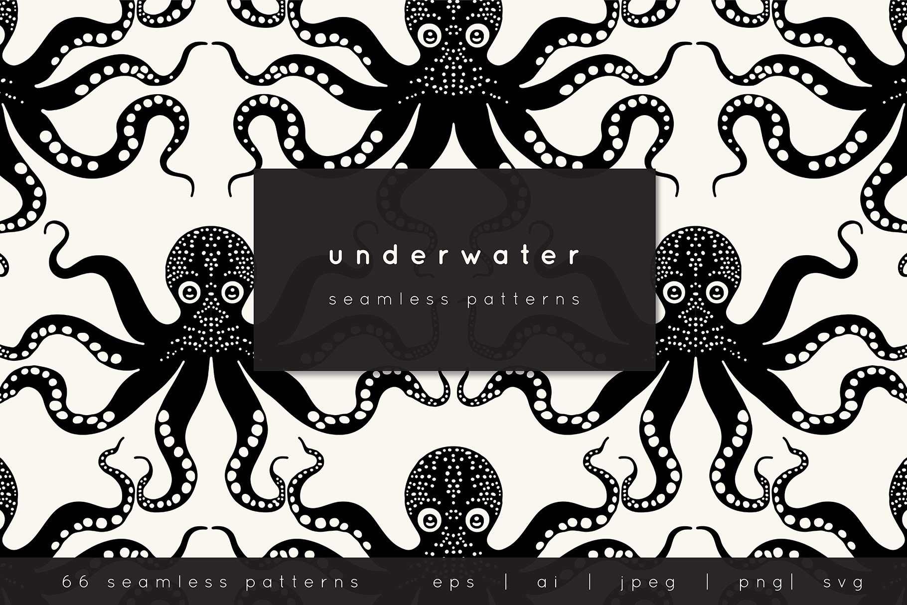Underwater Seamless Patterns Bundle, a Pattern Graphic by Curly_Pat