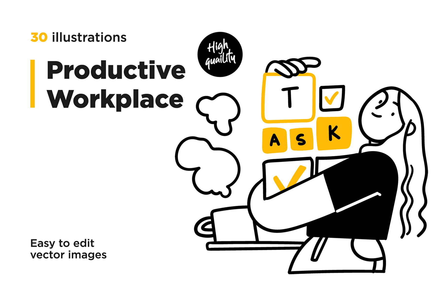 Productivity illustrations, an Illustration by StonePic