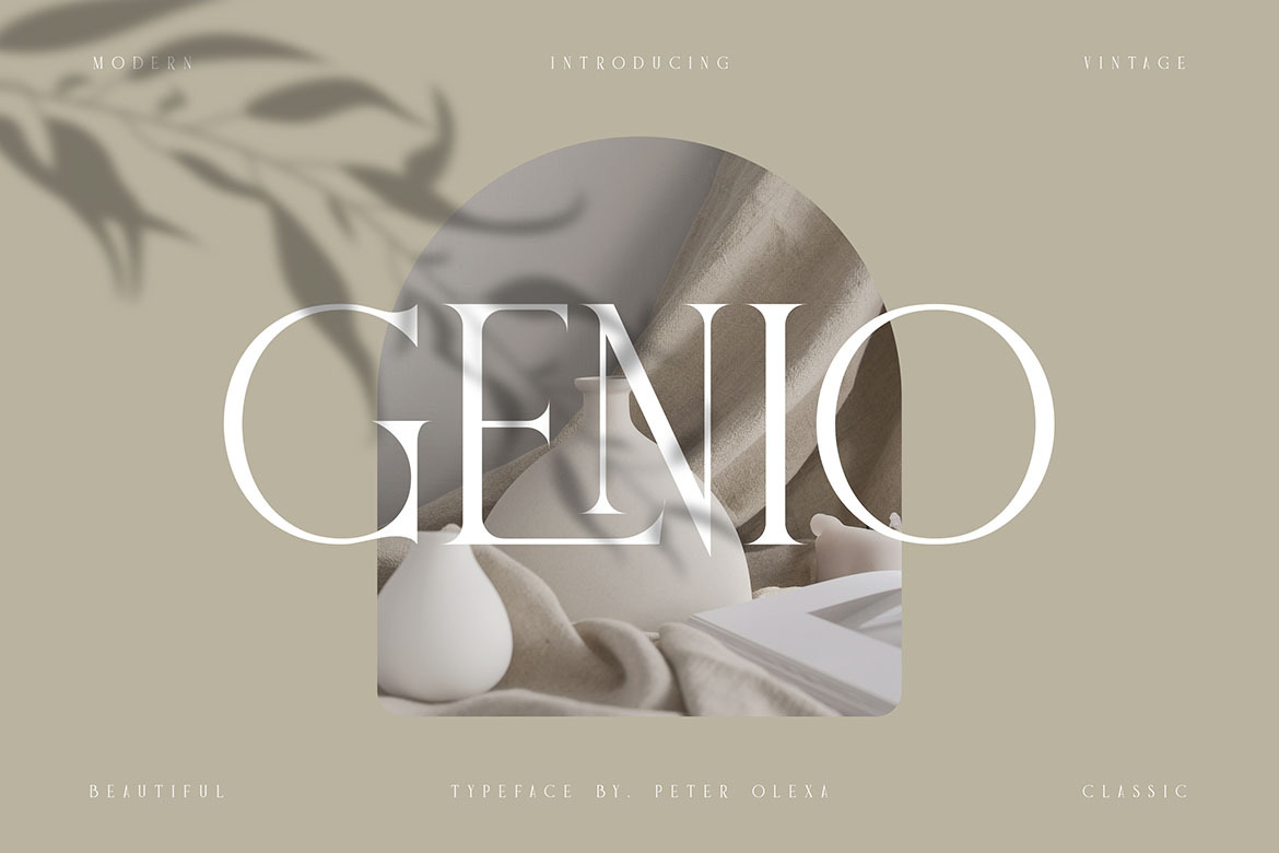 Genio Modern Serif Font, a Serif Font by JumboDesign