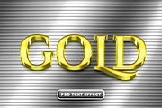 gold 3d text effect