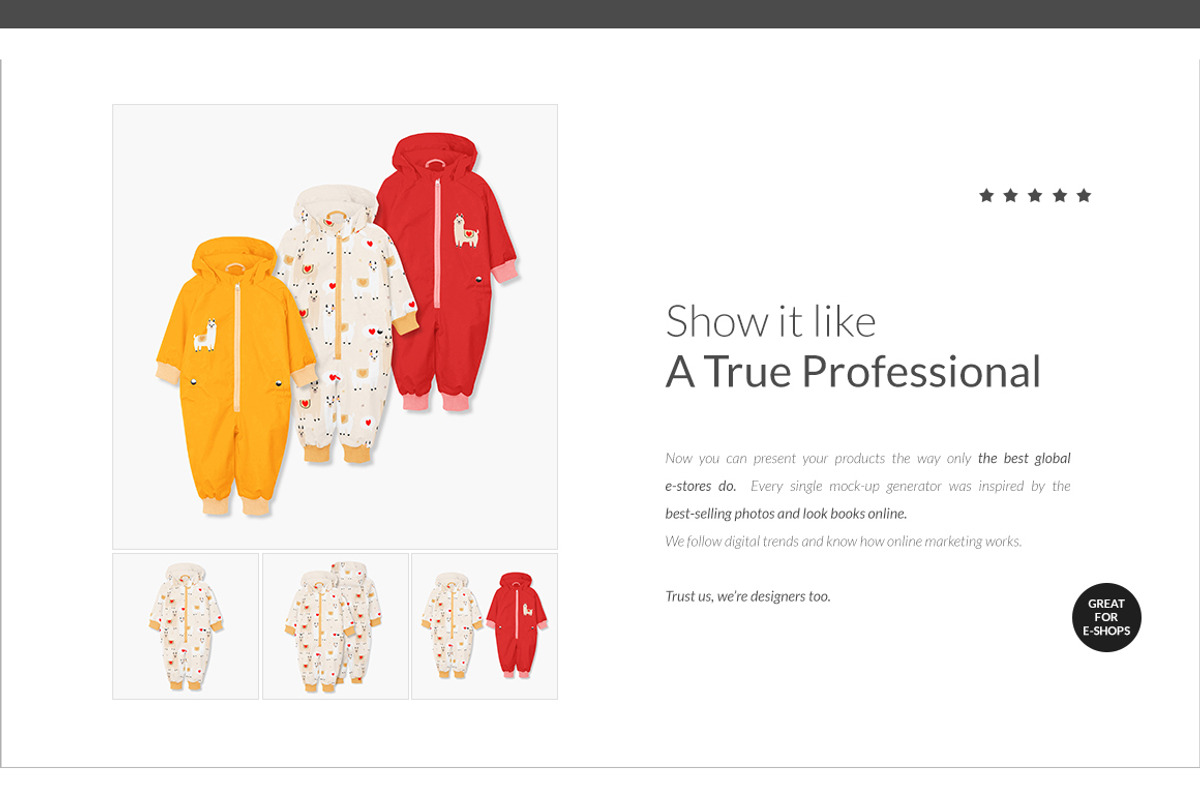 Baby Overall Winter Mock-ups Set, an Apparel Mockup by Mocca Mockups Store