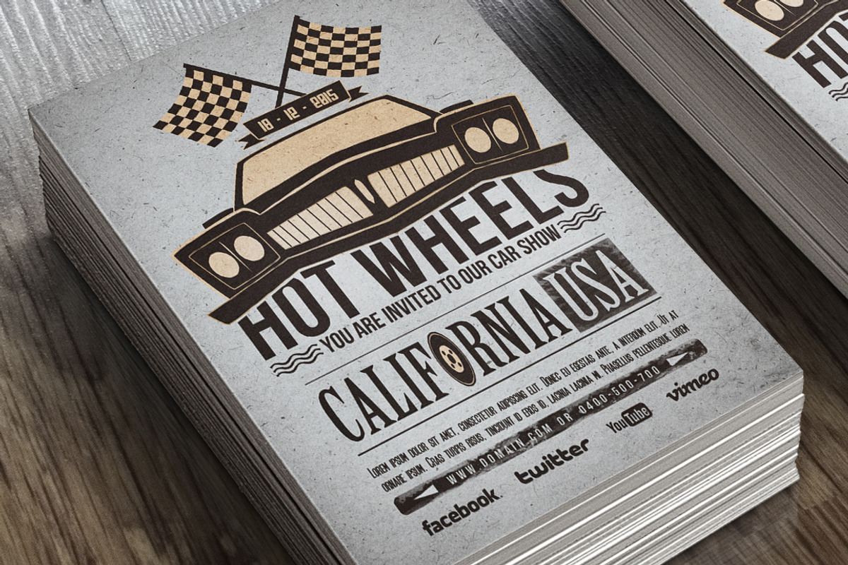 Car Show - Invitation, an Invitation Template by VectorMedia