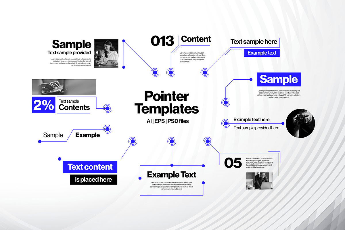 Text Pointer Elements, an Object Graphic by DesignerCandies