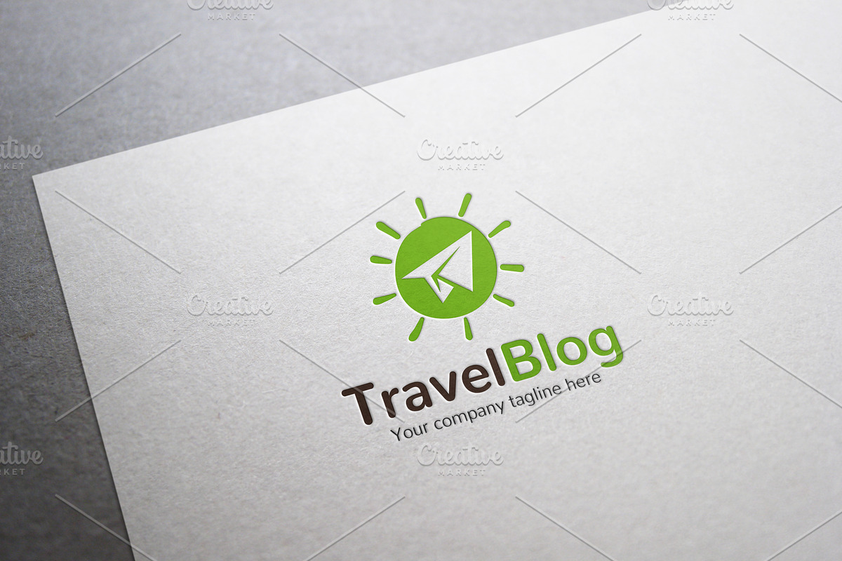 Travel Blog Logo, a Branding & Logo Template by XpertgraphicD