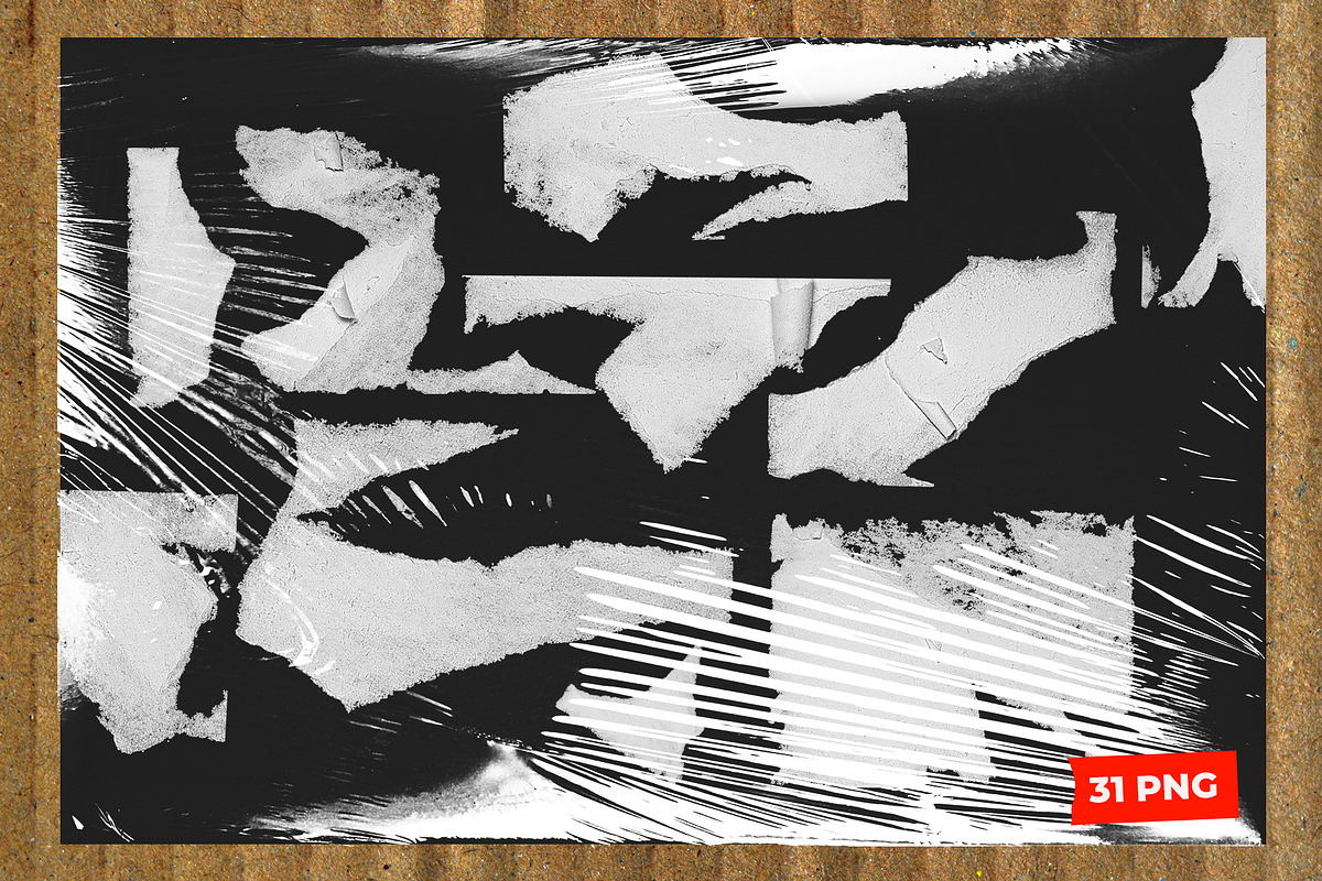 Torn Paper Textures Vol.2, a Texture Graphic by Gravito | Creative Market