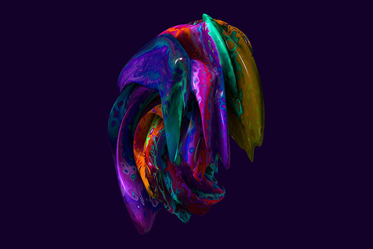 Color Forms: 20 Experimental Shapes, a Texture Graphic by Chroma Supply