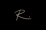 r letter mark signature handwriting | Branding & Logo Templates ...