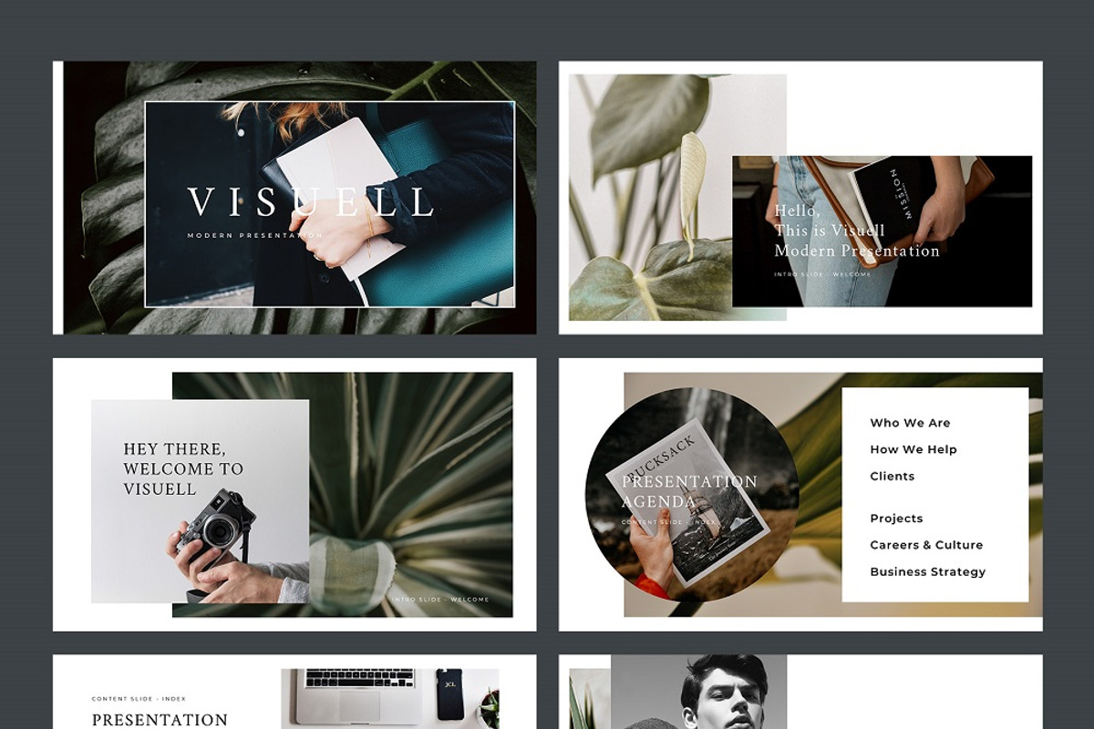Visuell - PowerPoint Template, a Presentation Template by Bervisual