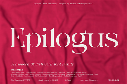 Alpha wolf - Serif font, a Serif Font by Artistic & Unique