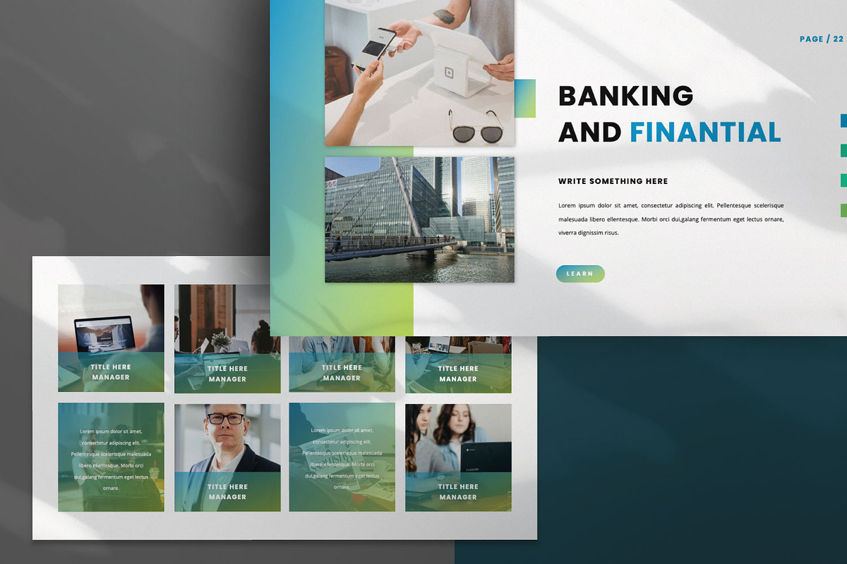 Banking Powerpoint Template, a Presentation Template by Portocraft