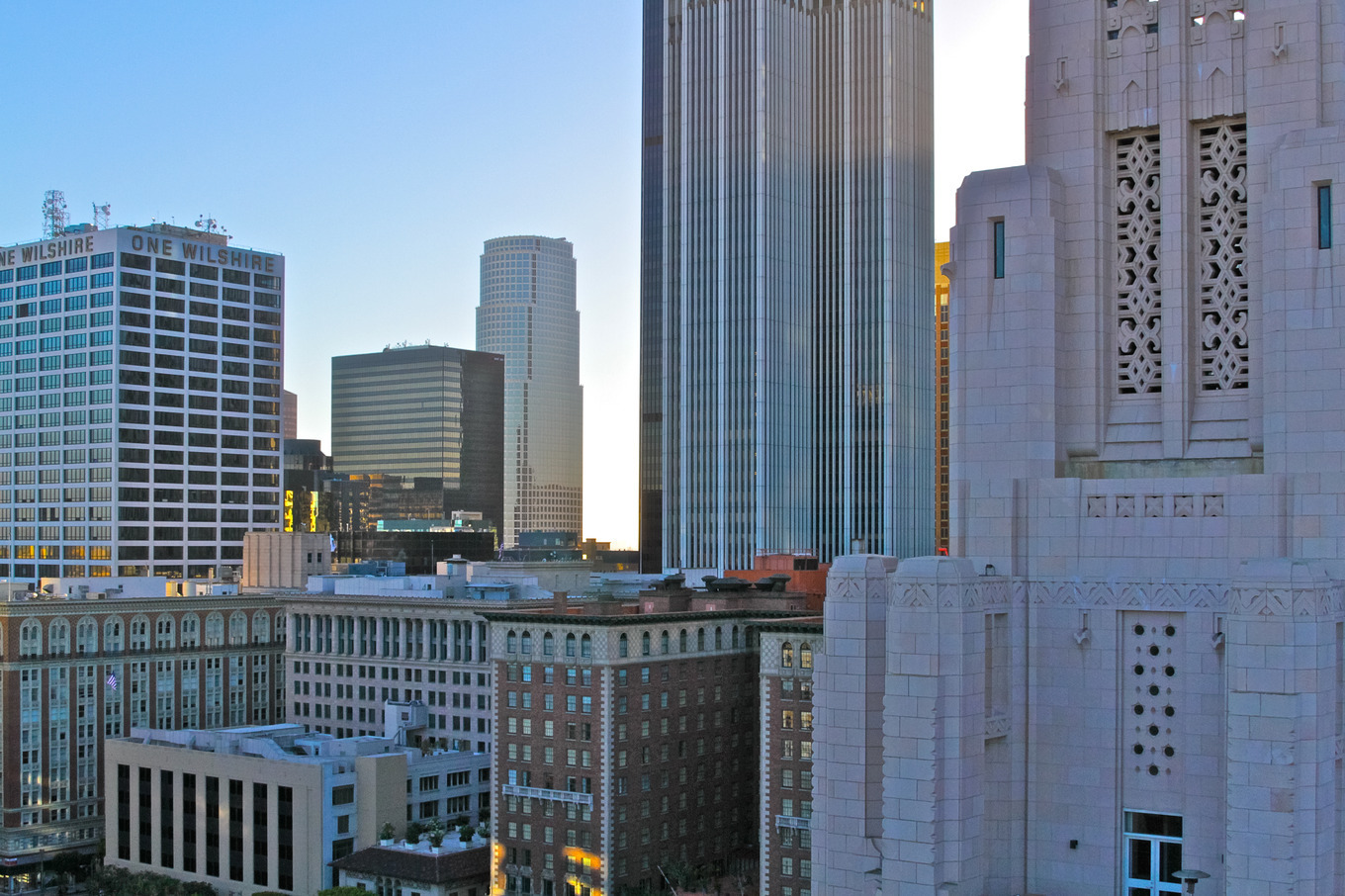LA Tower Shadows 2, an Architecture Photo by Graphic Wray