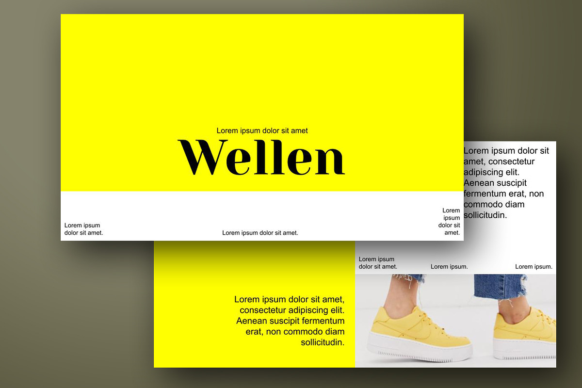 WELLEN PowerPoint Template, a Presentation Template by Ompie Agrino