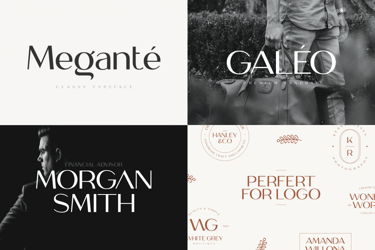 Unique & Classy Modern Font Bundle, a Serif Font by Sensatype