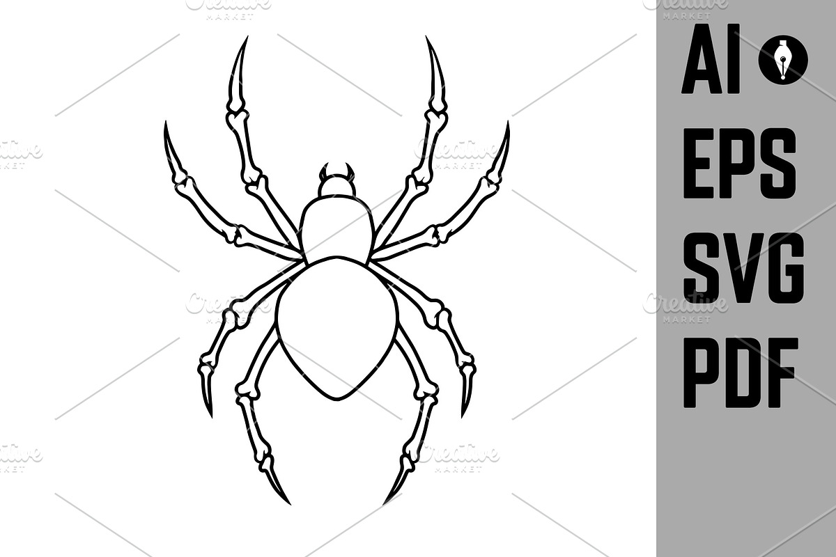 Illustration of dangerous spider, an Object Graphic by Vectorhight