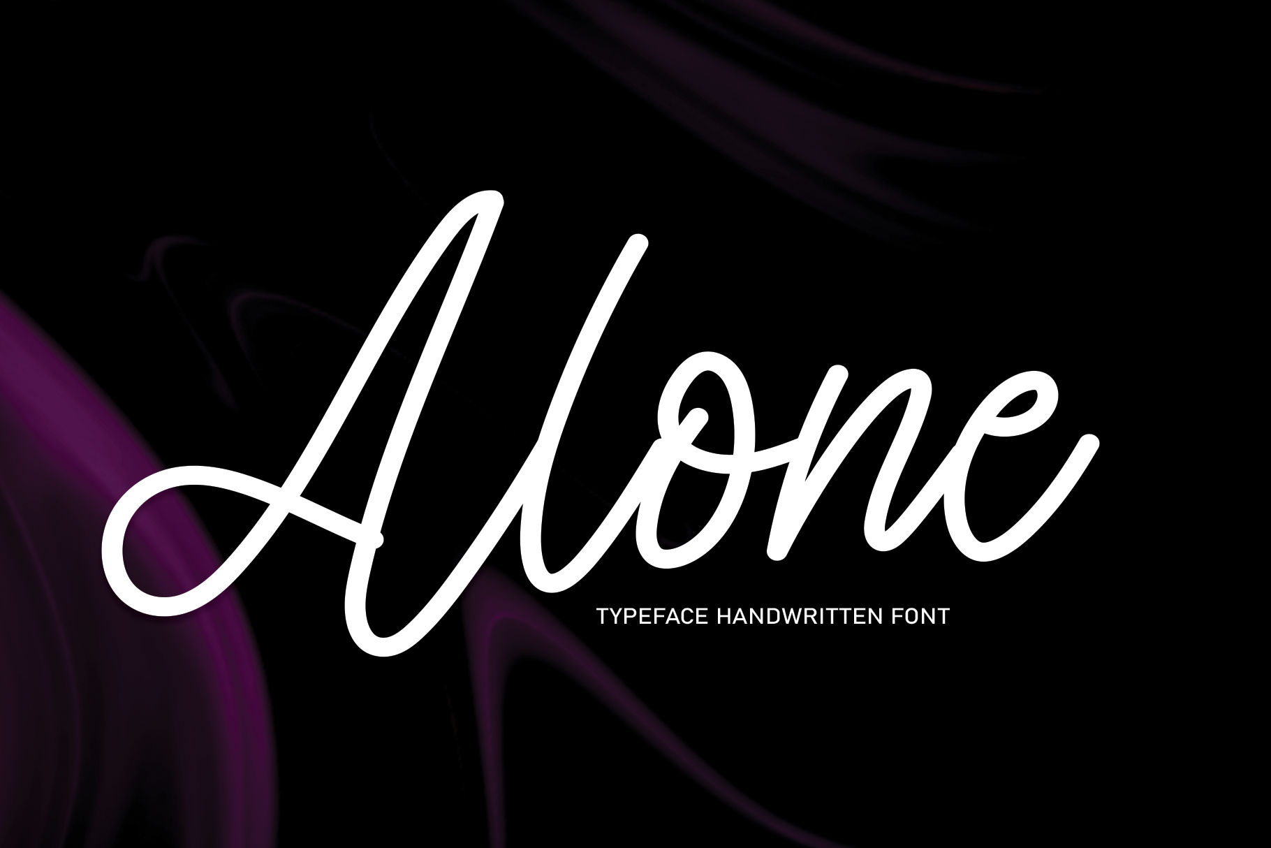 Alone | Script Font, a Script Font by Scratchones