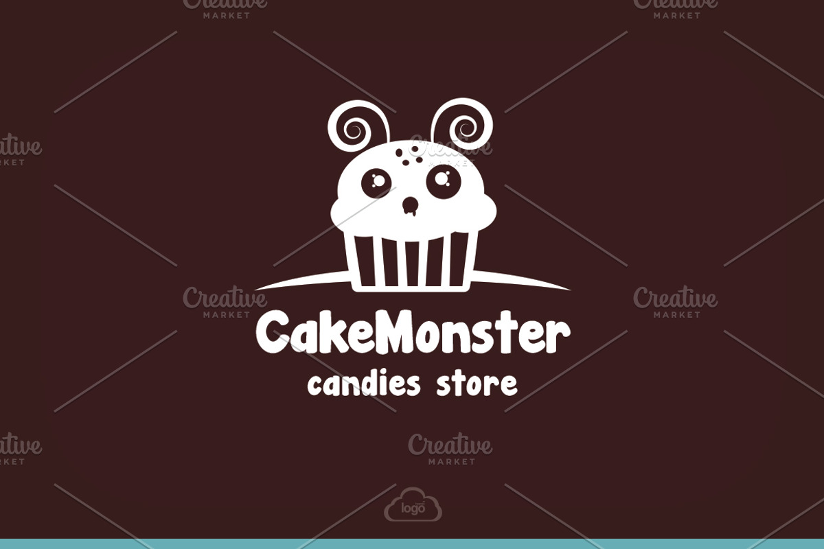 Cake Monster Logo Template, a Branding & Logo Template by Logo Heaven ...