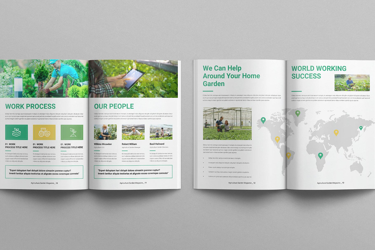 Digital Agriculture Garden Magazine, a Magazine Template by TemplatesForest