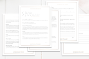Photo Client Agreement Contract PSD, a Stationery Template by By ...