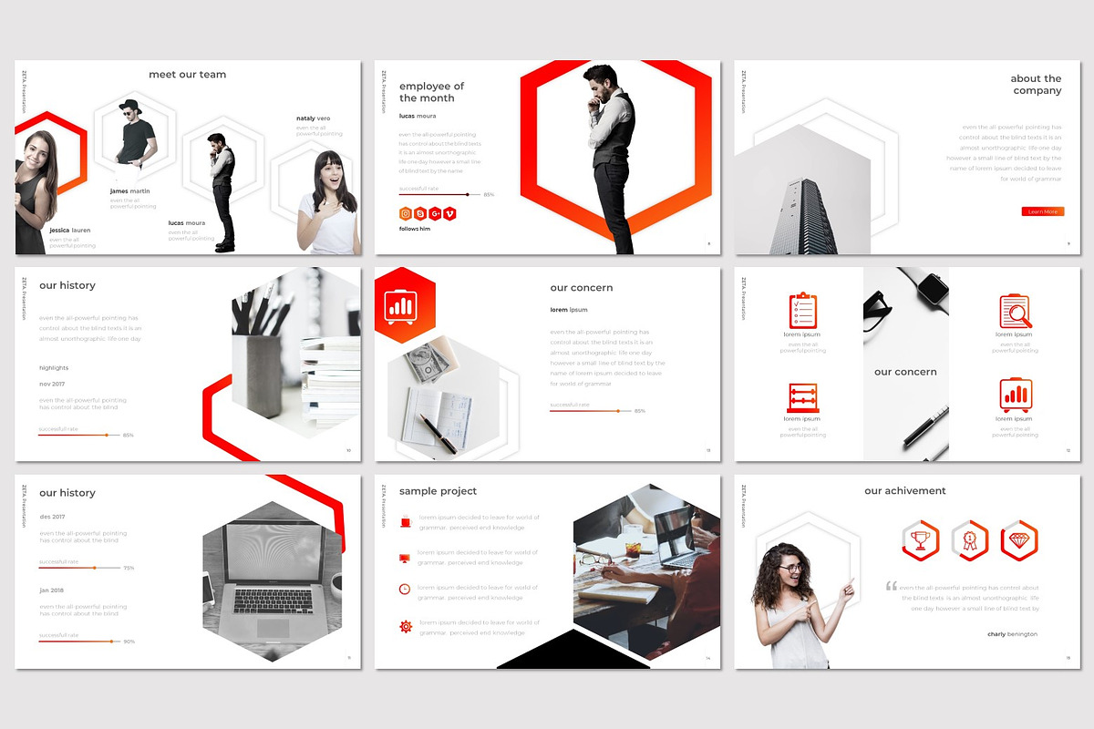 Zeta - Powerpoint Template, a Presentation Template by inspirasign | Creative Market