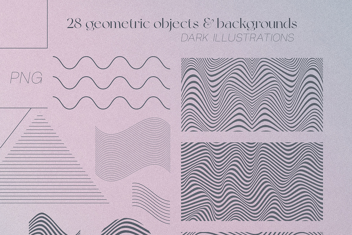 Nostalgia Gradient. Textures & Shapes