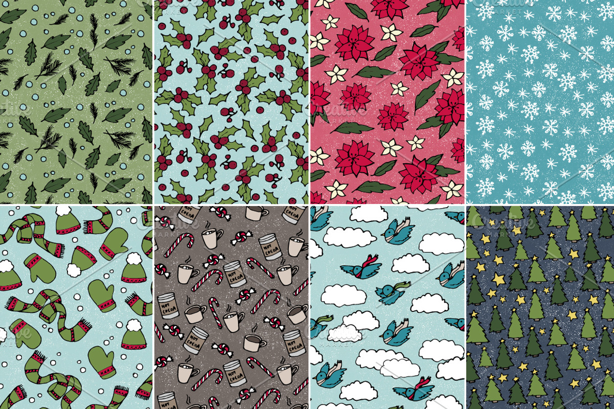 Holiday & Christmas Patterns/Clipart, a Pattern Graphic by Lemonade Pixel