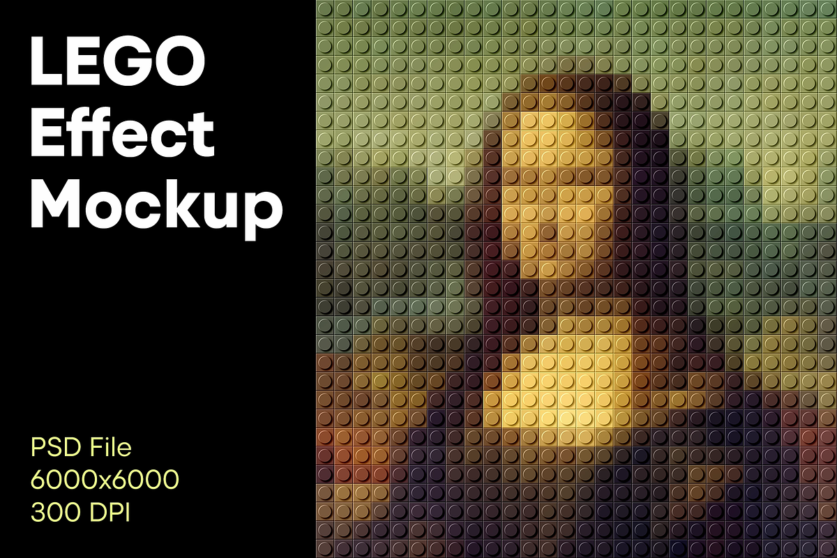 LEGO Effect Mockup | Creative Market