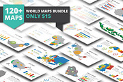 World Maps Bundle Powerpoint, a Presentation Template by SlideFactory