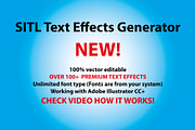 Illustrator Text Effects Generator