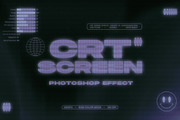 CRT Screen l Monitor Text Effects, a Layer Style Add-On by Cursedesign
