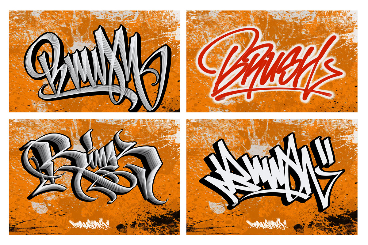 GRAFFITI OUTLINE PACK, a Brushes & More by Torus1