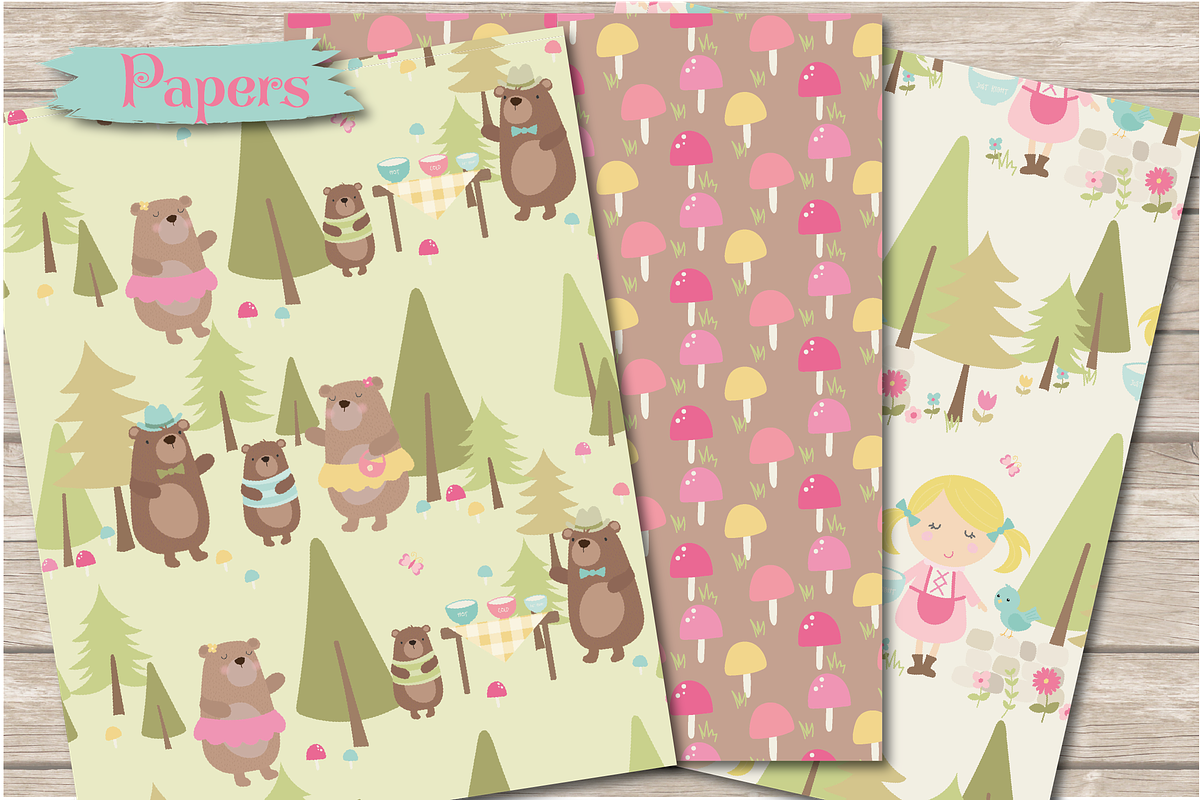 Goldilocks paper, an Illustration by Poppymoondesign