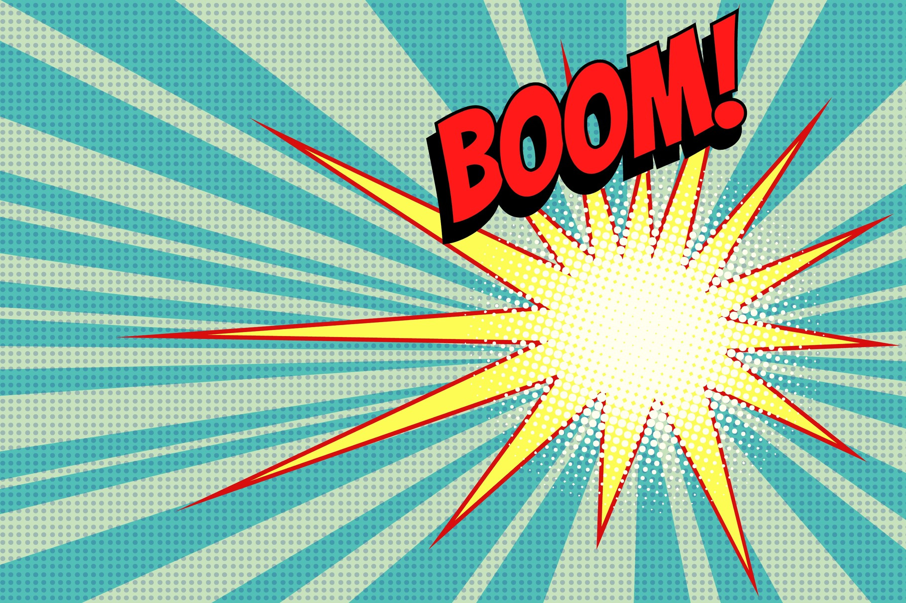 Pop art boom background, a Texture Graphic by studiostoks