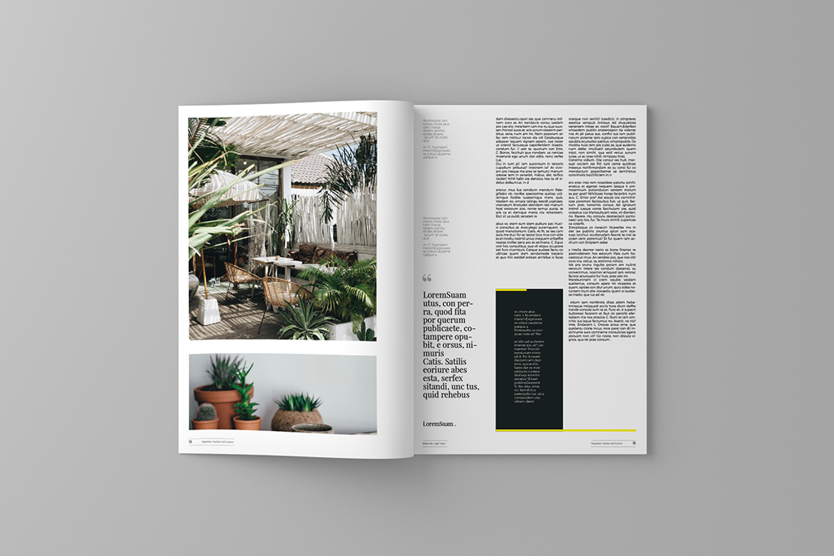 Garden And Leaves Magazine Template, a Magazine Template by spidergraph