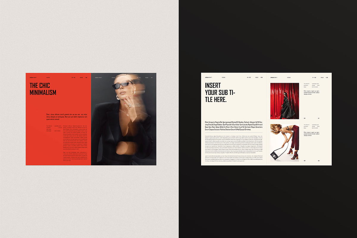 Modern Magazine Layout Template