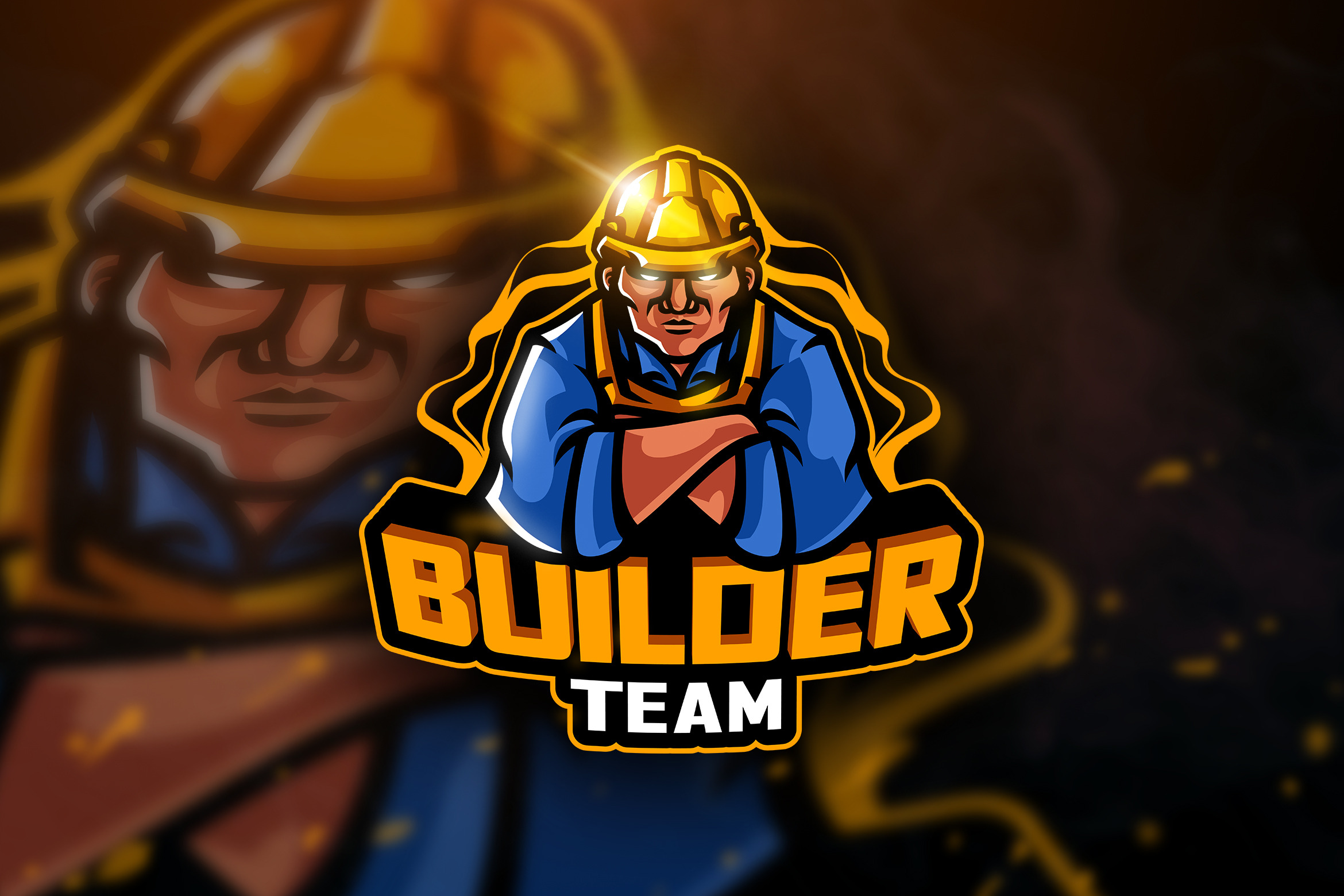 Builder Team- Mascot & Esport Logo, a Branding & Logo Template by AQR ...