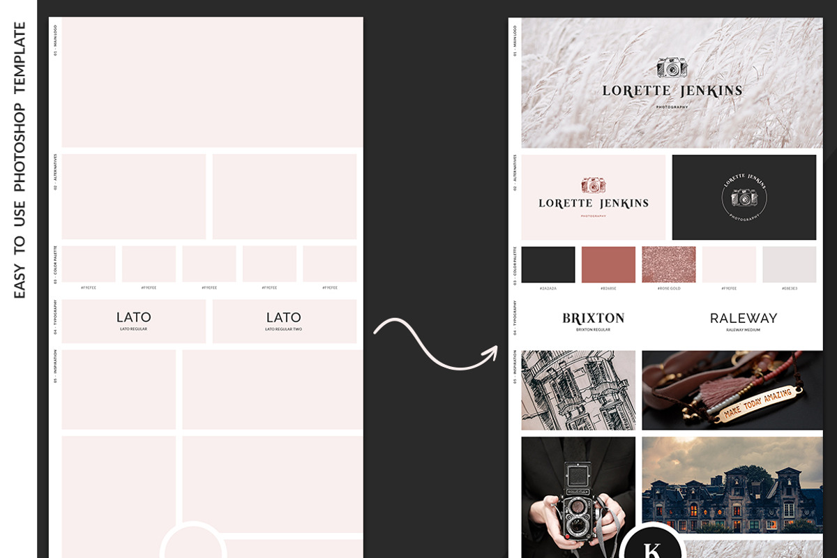 Visual Identity Template for Logo Designers