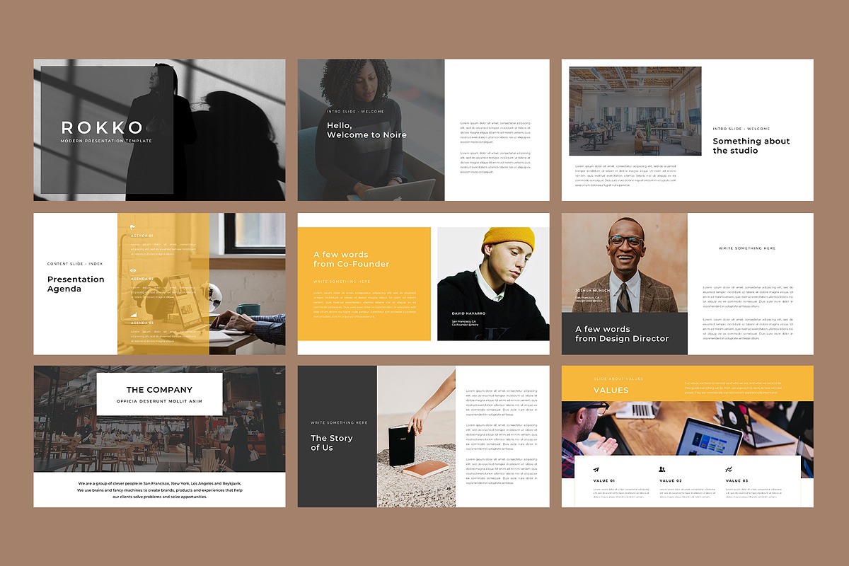 Rokko - PowerPoint Template, a Presentation Template by Bervisual