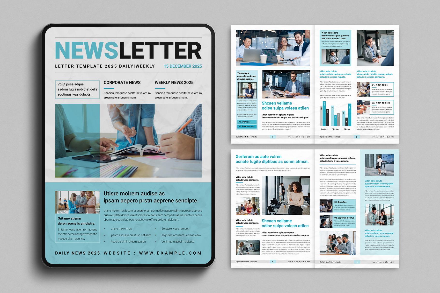Digital Newsletter Template Design, a Brochure Template by TemplatesForest