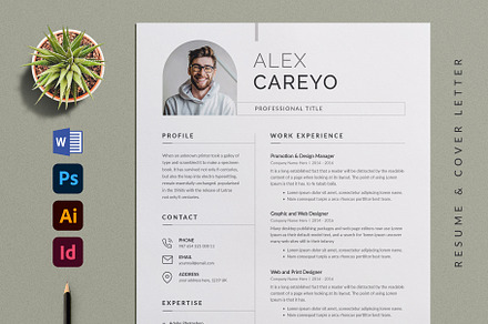 Resume/CV - Jamie | Resume Templates ~ Creative Market