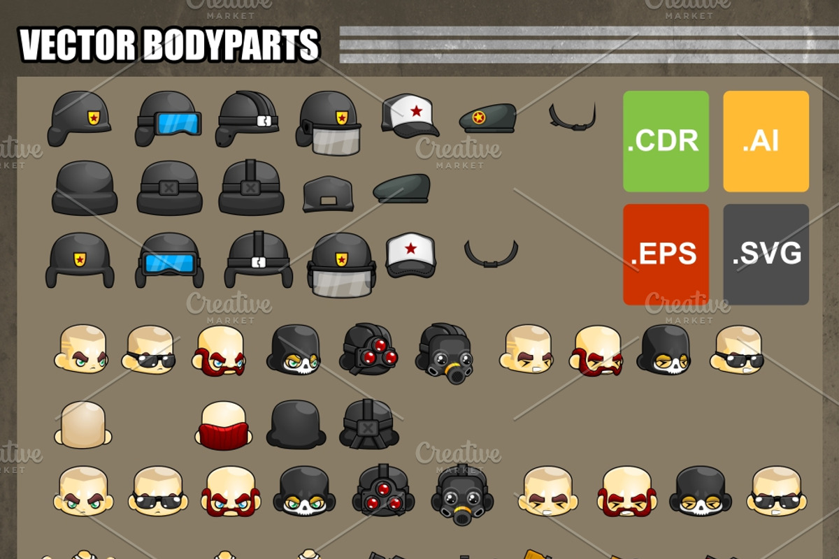 The Soldier - Game Sprites, an Illustration by pzUH