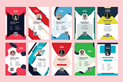 10 Id Card Template Bundle