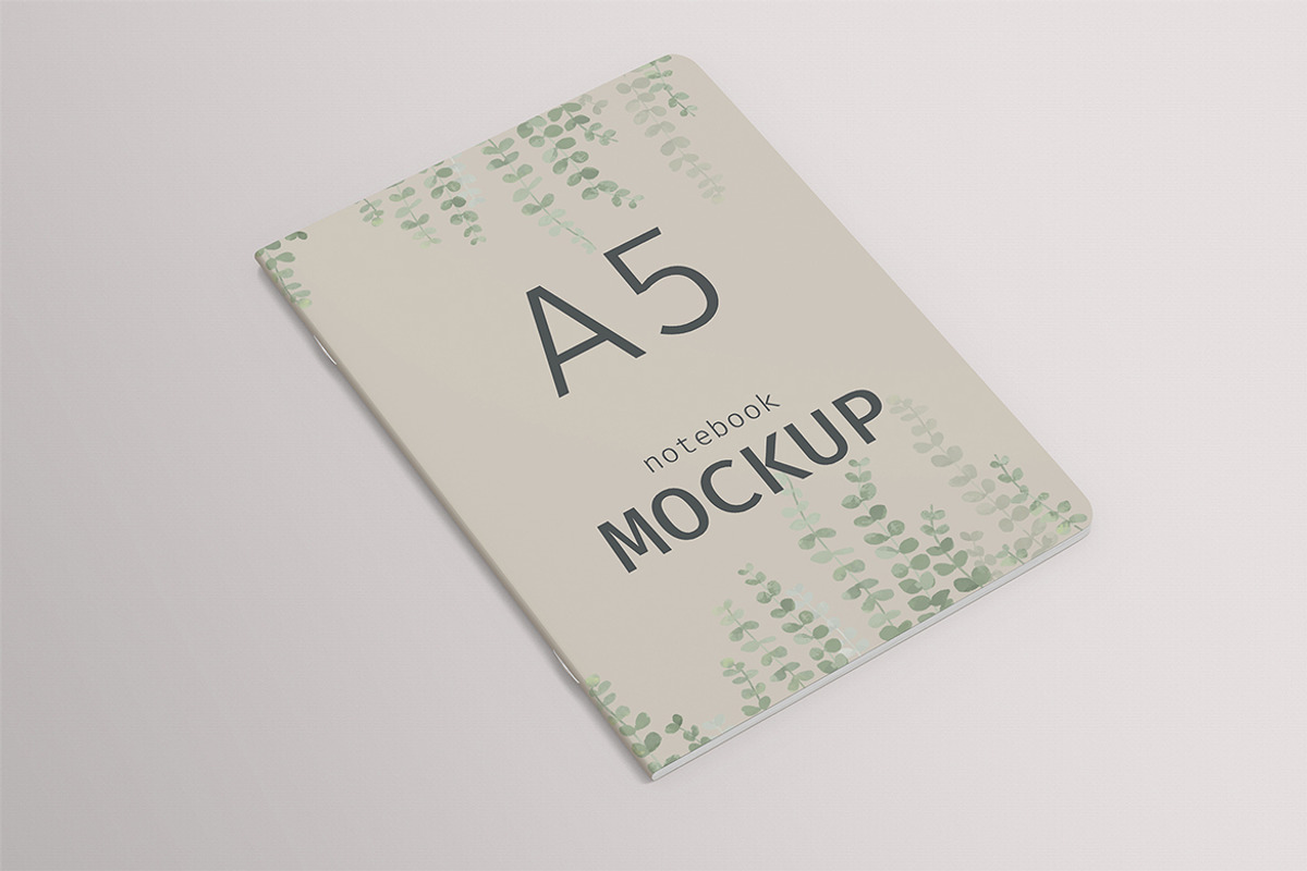 A5 Notebook Cover Mockup, a Mockup by Eka Restu D. Putra