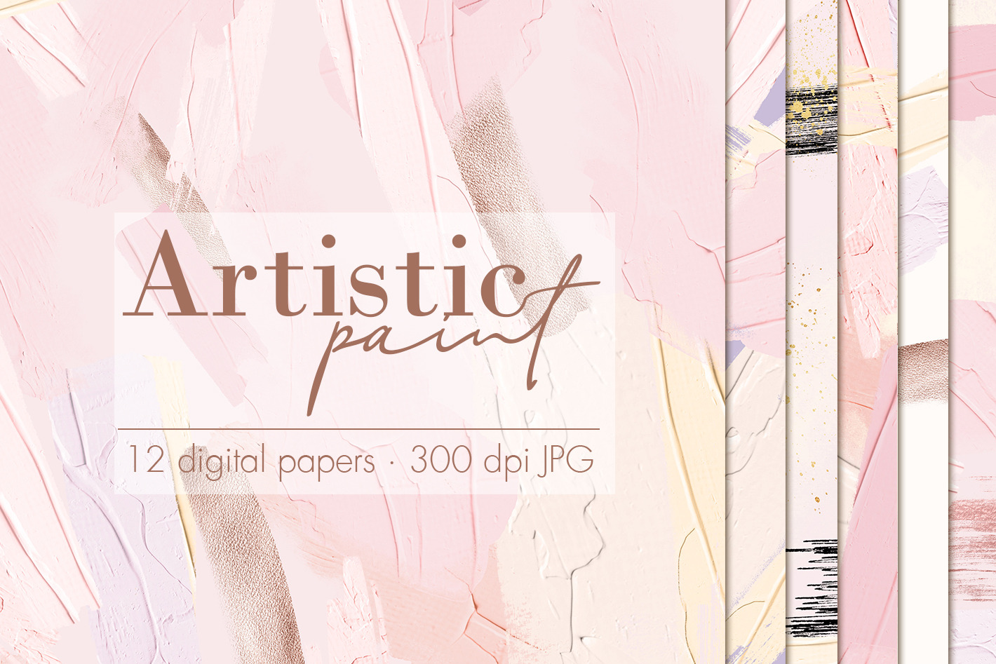 12 Pastel pink digital papers, a Texture Graphic by PixelJungle