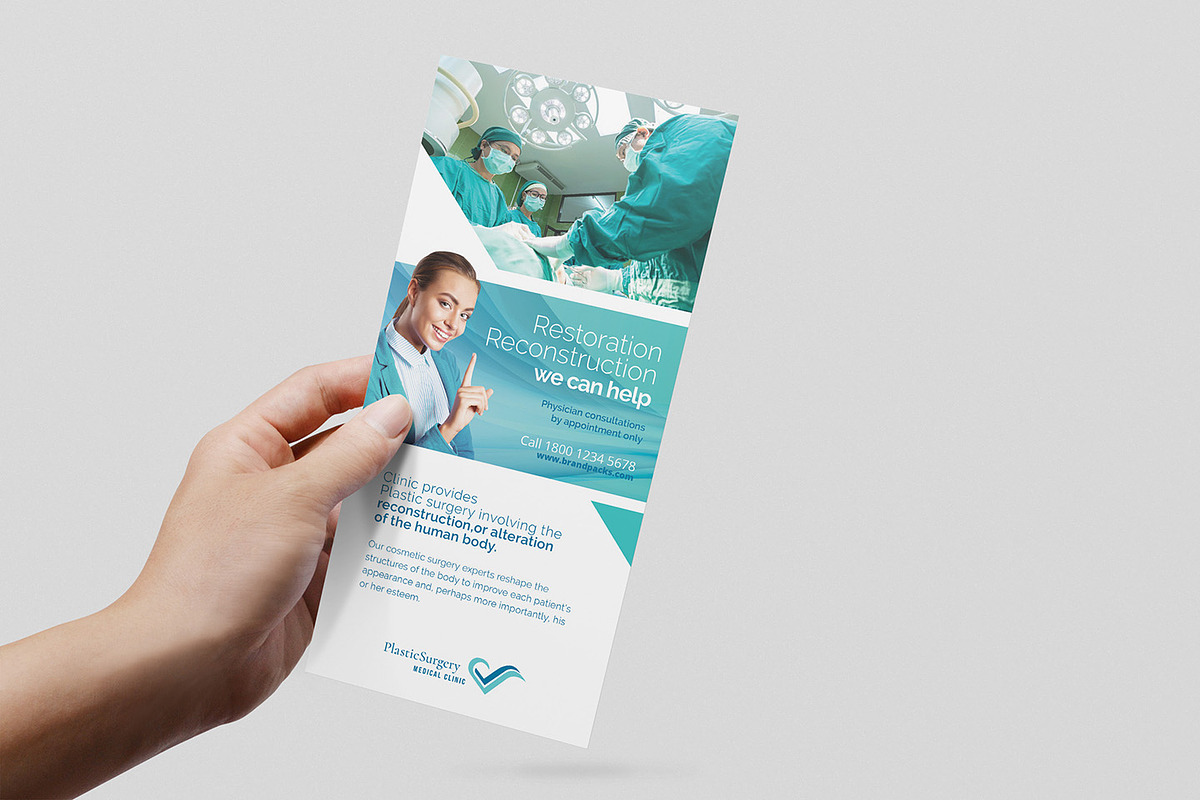 Plastic Surgery DL Card Template, a Card Template by BrandPacks