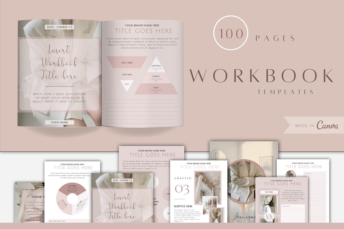 Canva Pink Ebook Templates, a Magazine Template by BRANDcontent ...