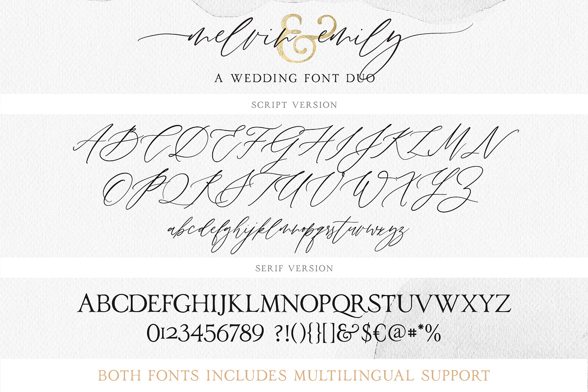 Melvin and Emily Font Duo, a Script Font by Ivan Rosenberg
