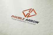 Double Arrow Logo Template, a Branding & Logo Template by BdThemes