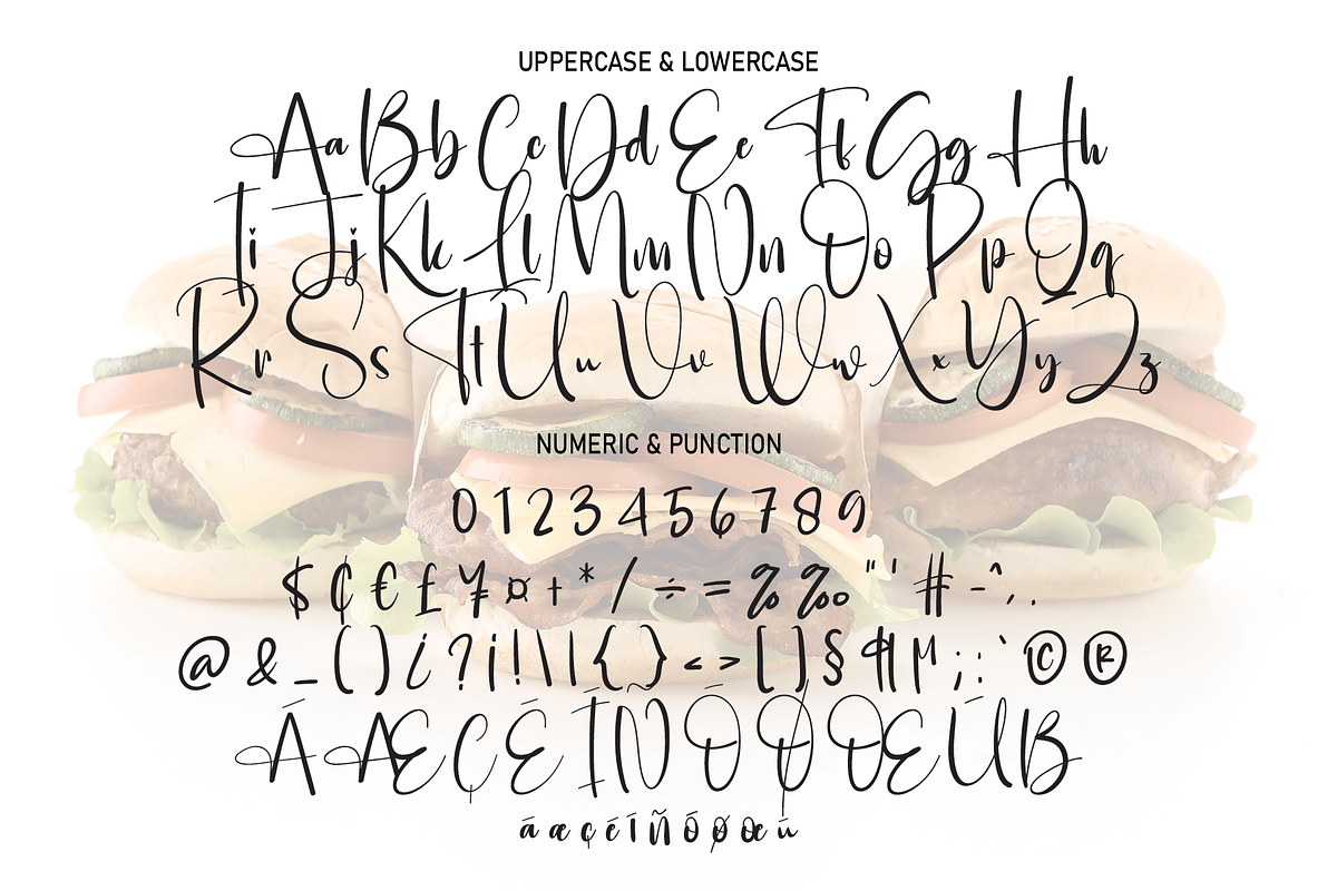 Hamburger | Script Font, a Script Font by Scratchones